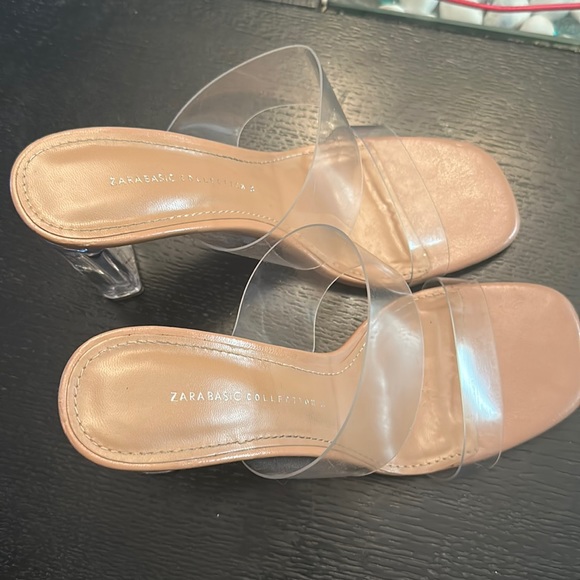 Zara | Shoes | Zara Basic Collection Crystal Sandals High Heels | Poshmark